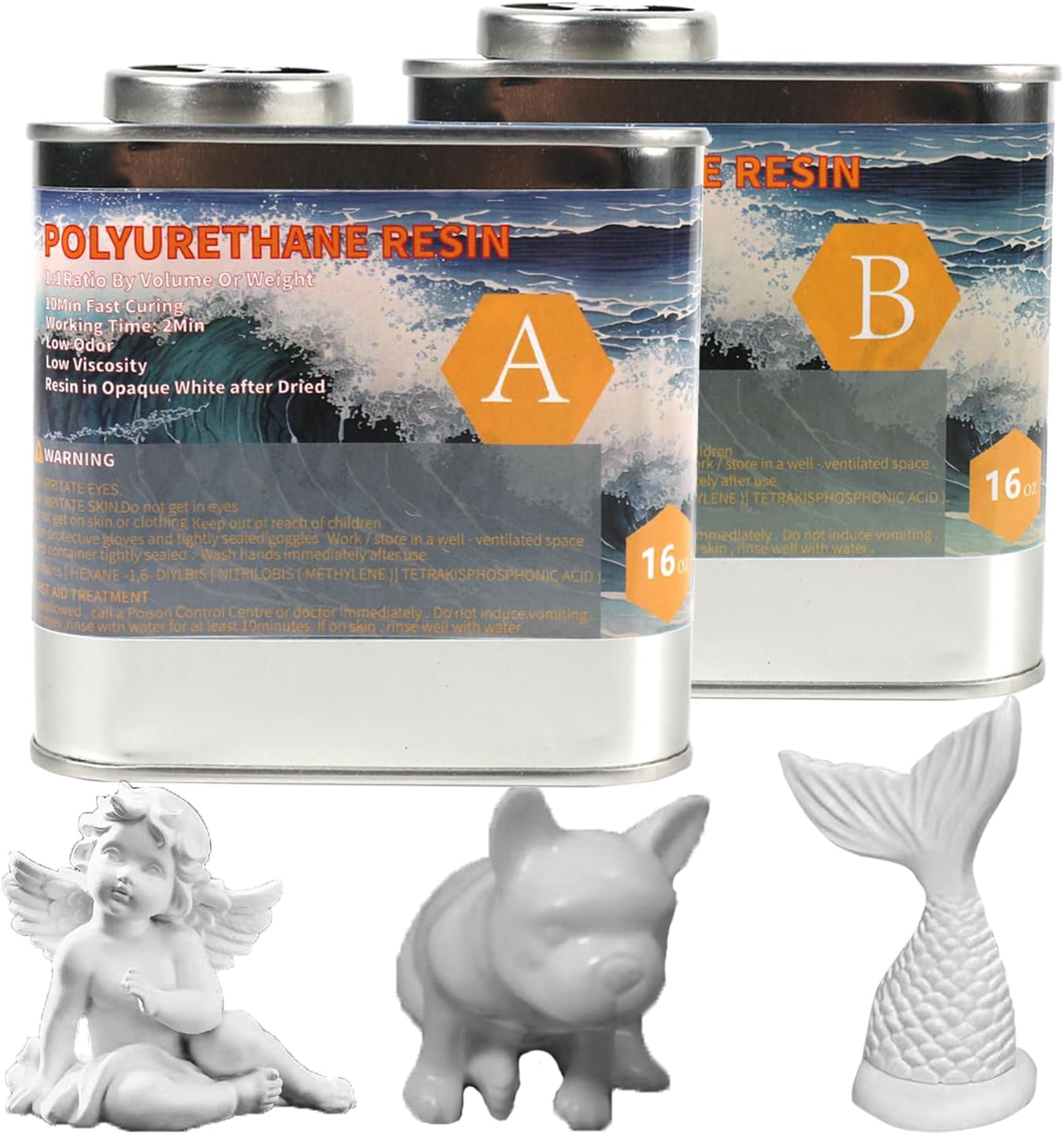 Amazon.com: Polyurethane Casting Resin 32oz 2-Part Resin and Hardener ...