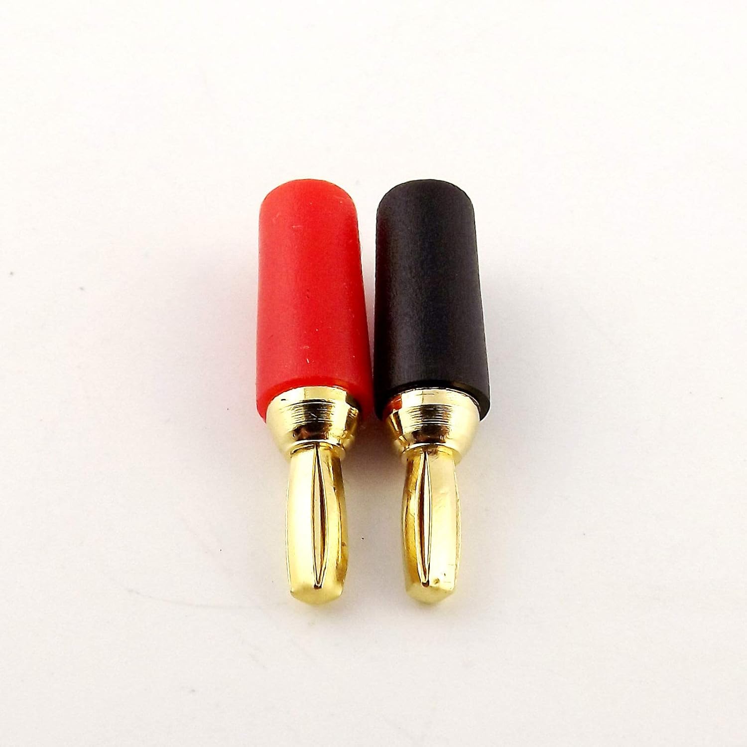 Amazon.com: Connector and Terminal 4X Copper Gold 3mm Banana Male Plug ...