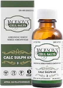 Jackson's Cell Salt #3 Calc sulph 6X (500 Pellet Bottle) – Certified ...