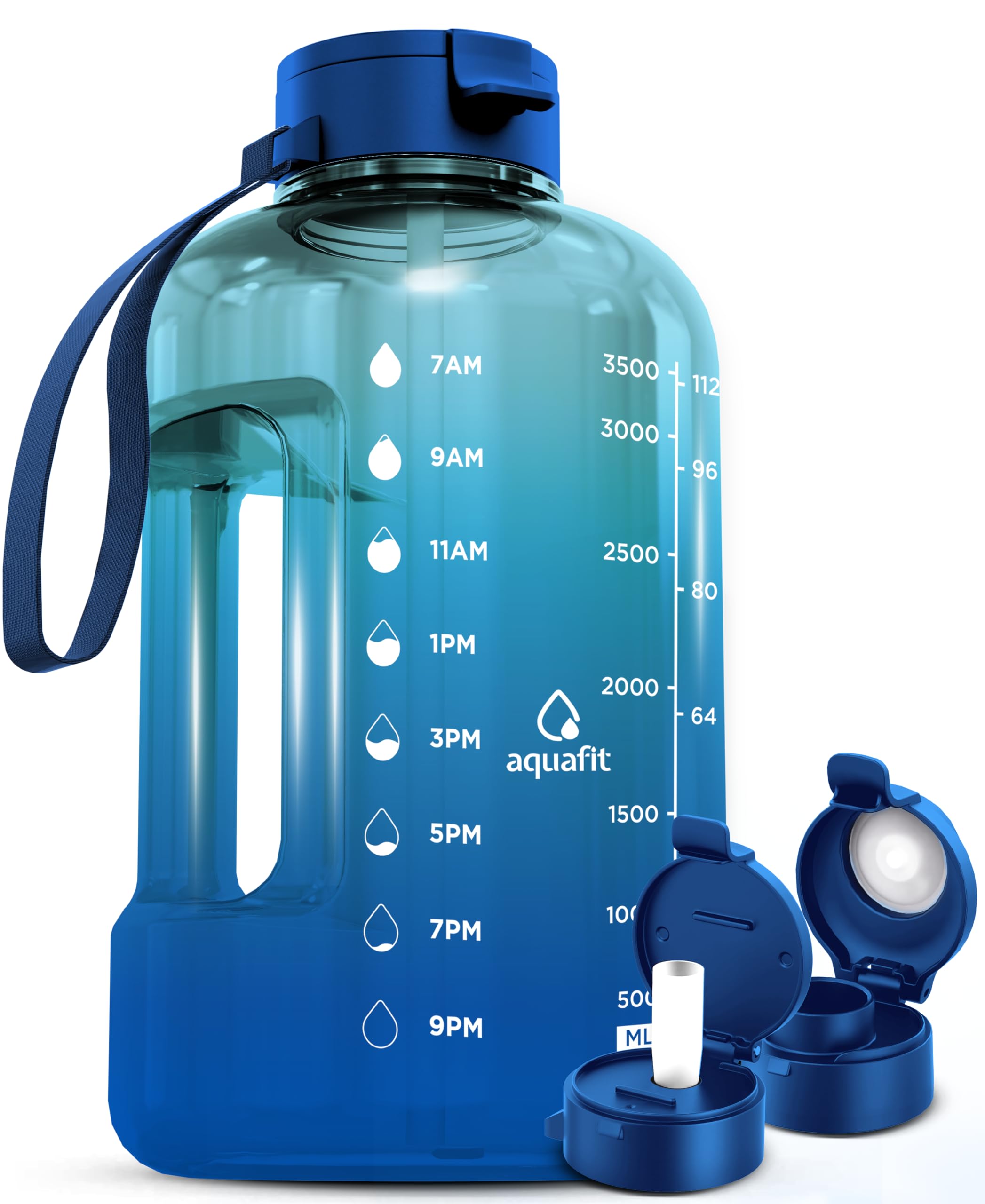 1 Gallon Water Bottle With Time Marker Large Water Bottle | Desertcart KSA
