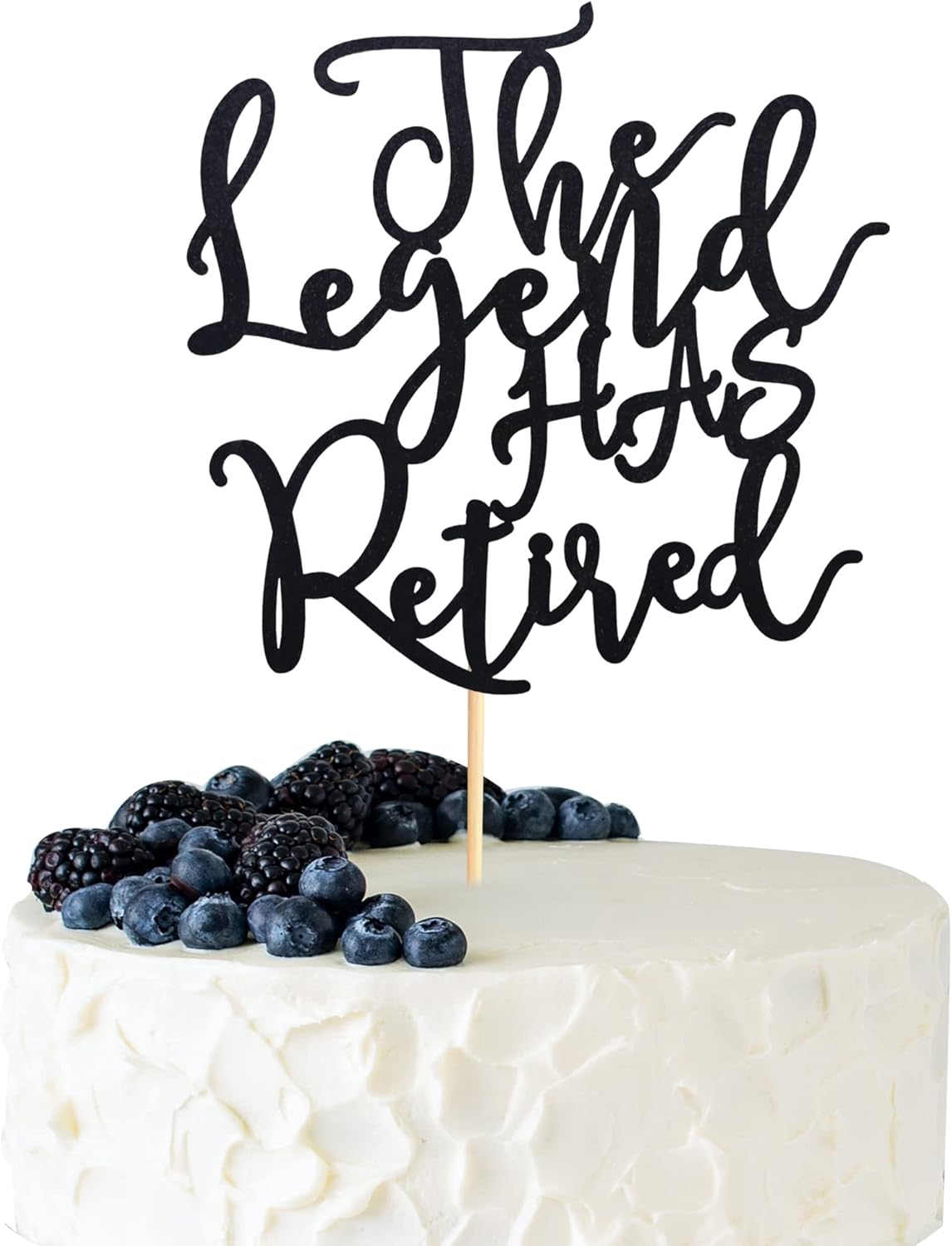 Amazon.com: Arthsdite The Legend has Retired Cake Topper Goodbye ...