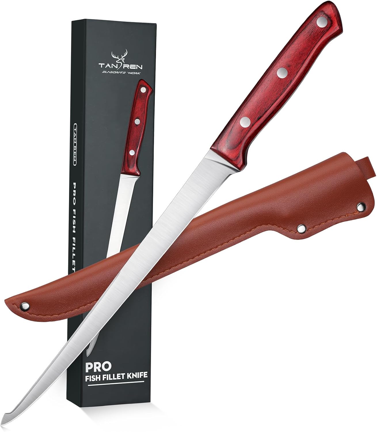 Amazon.com: TAN REN Fillet Knife 9 inch, Professional Fish Knife for ...