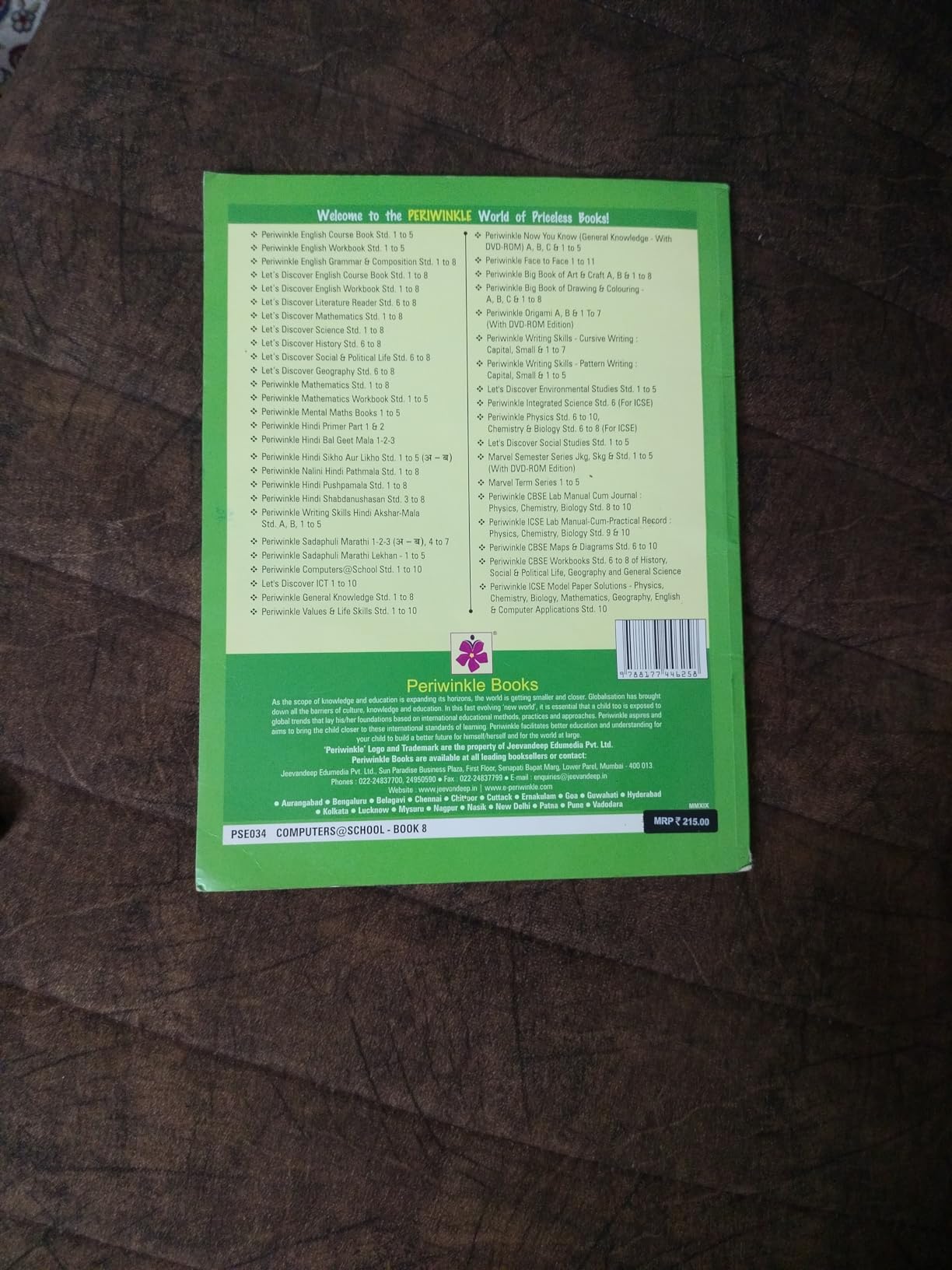 Periwinkle Computers @ School - Book 8. 12-14 years : Delnaz Edulji ...