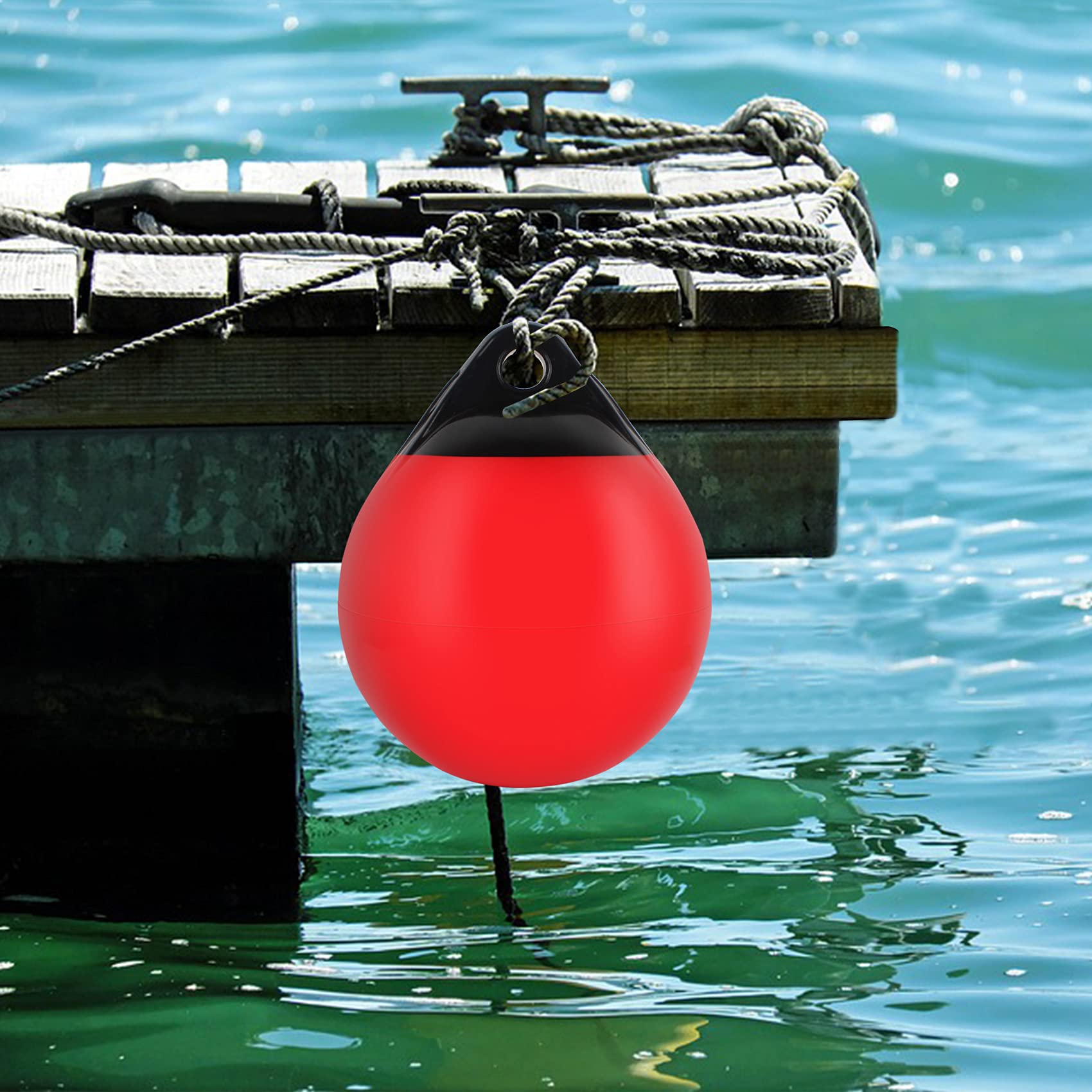 Snapklik.com : VEITHI 1 Pack Boat Buoy Ball Anchor Buoy Round Boat ...