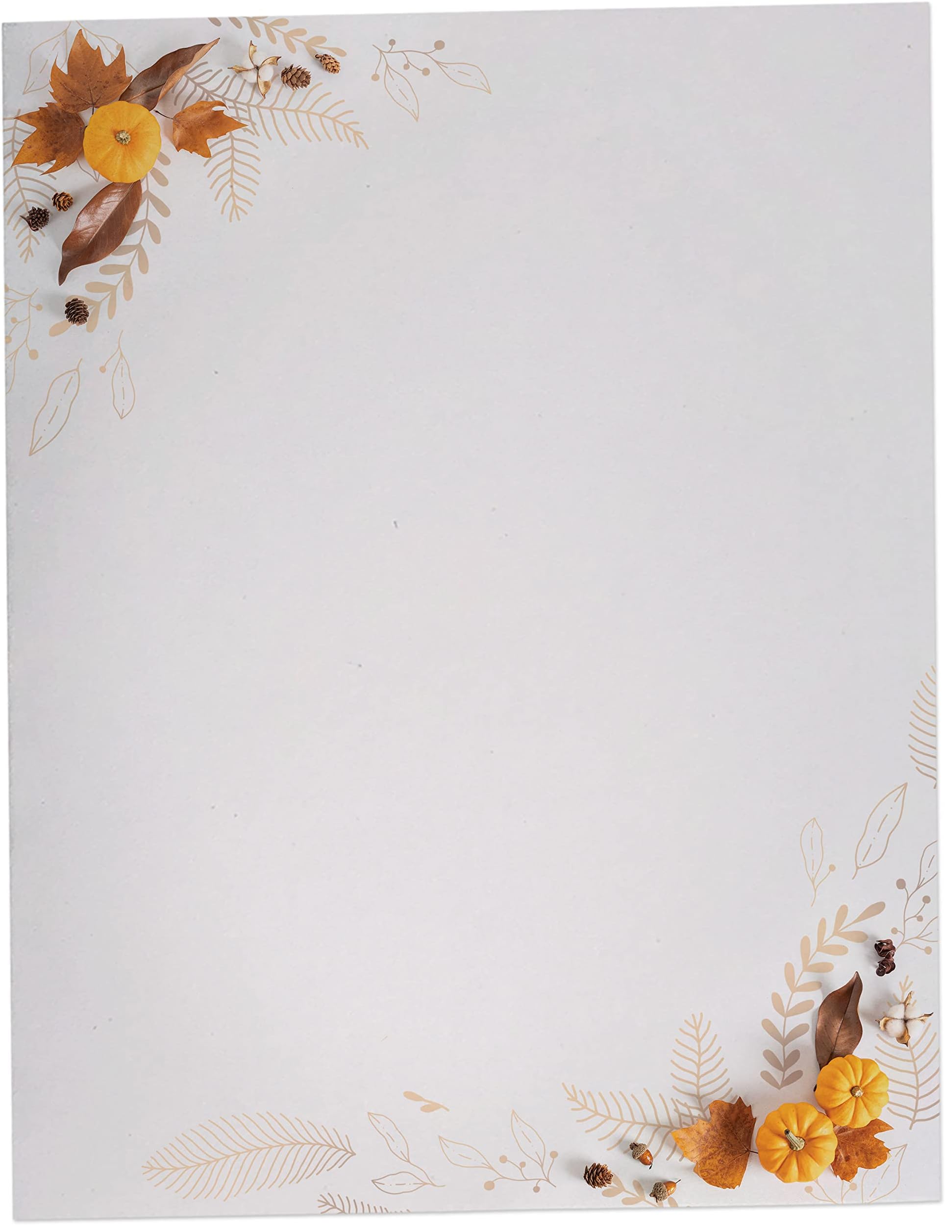 Amazon.com : Great Papers! Fall Leaves Letterhead, Imprintable ...