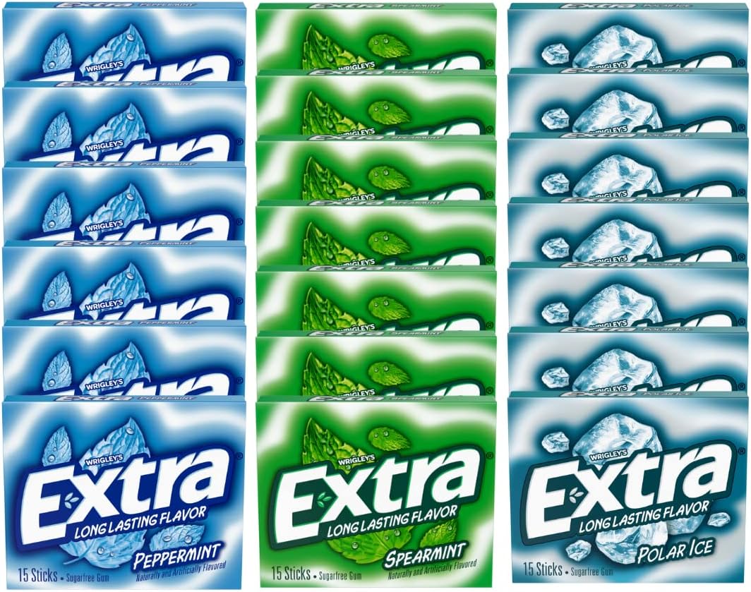 Amazon.com : Extra Mint Sugar-Free Chewing Gum Bulk Variety Pack ...