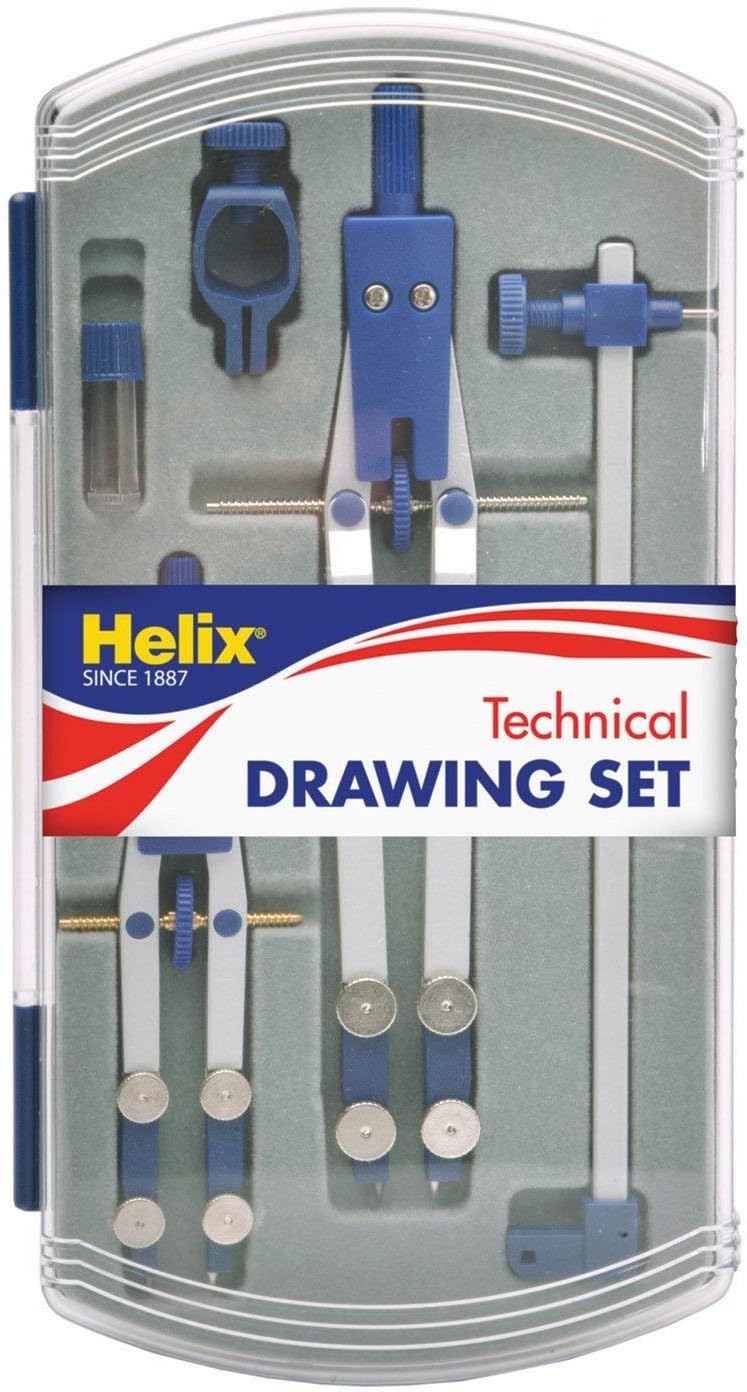 Helix Precision Plus Compass Drawing Set : Amazon.co.uk: Stationery ...