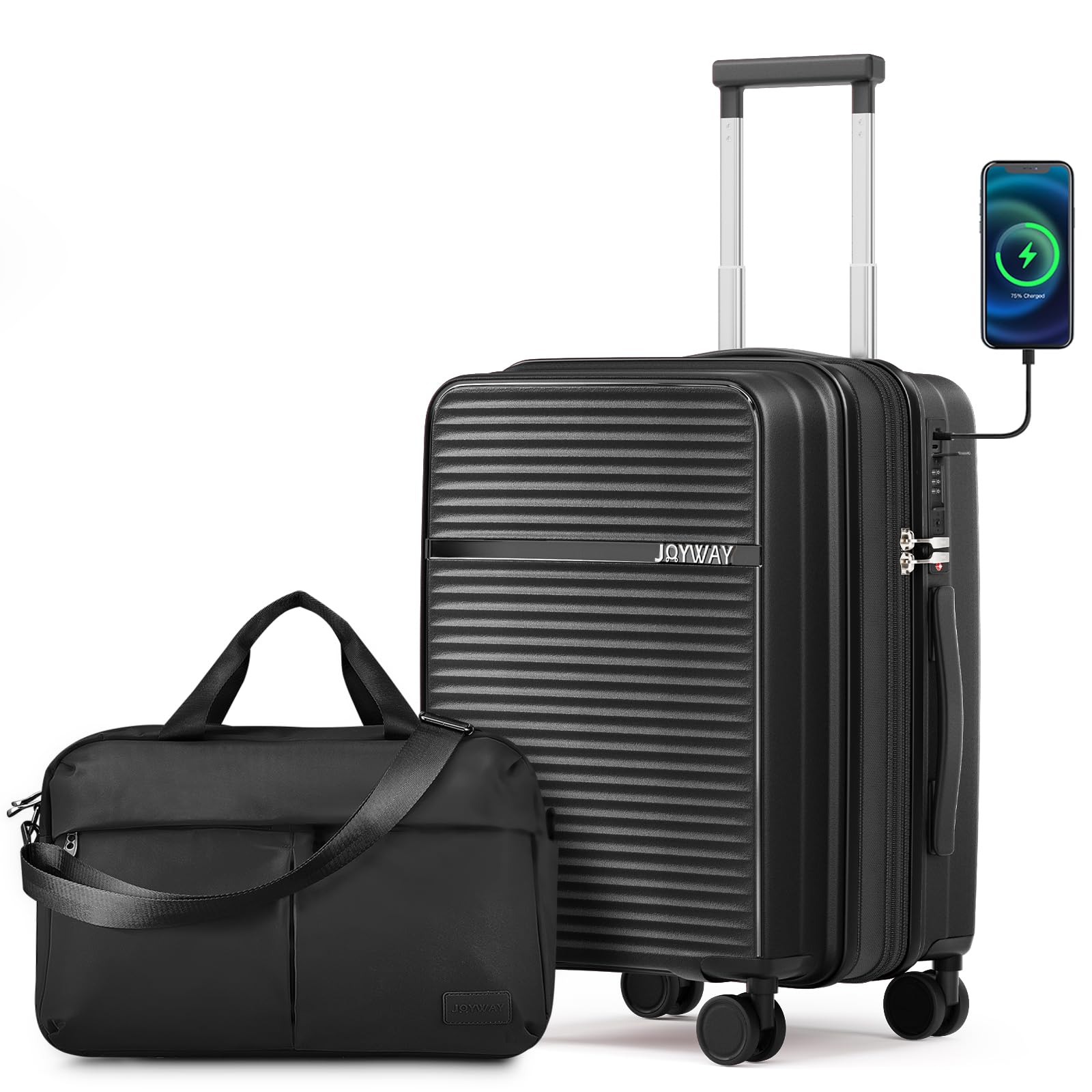 Snapklik.com : Joyway 20 Inch Carry On Luggage Airline Approved, PP ...
