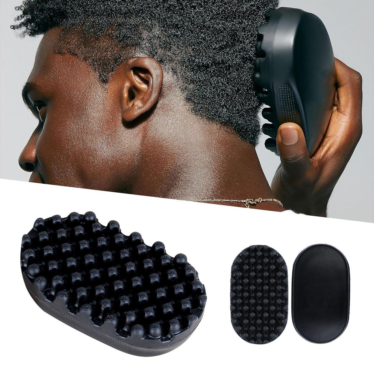 Amazon.com : Curl Hair Silicone Brush, Melous 2024 Massage & Wash Curl ...