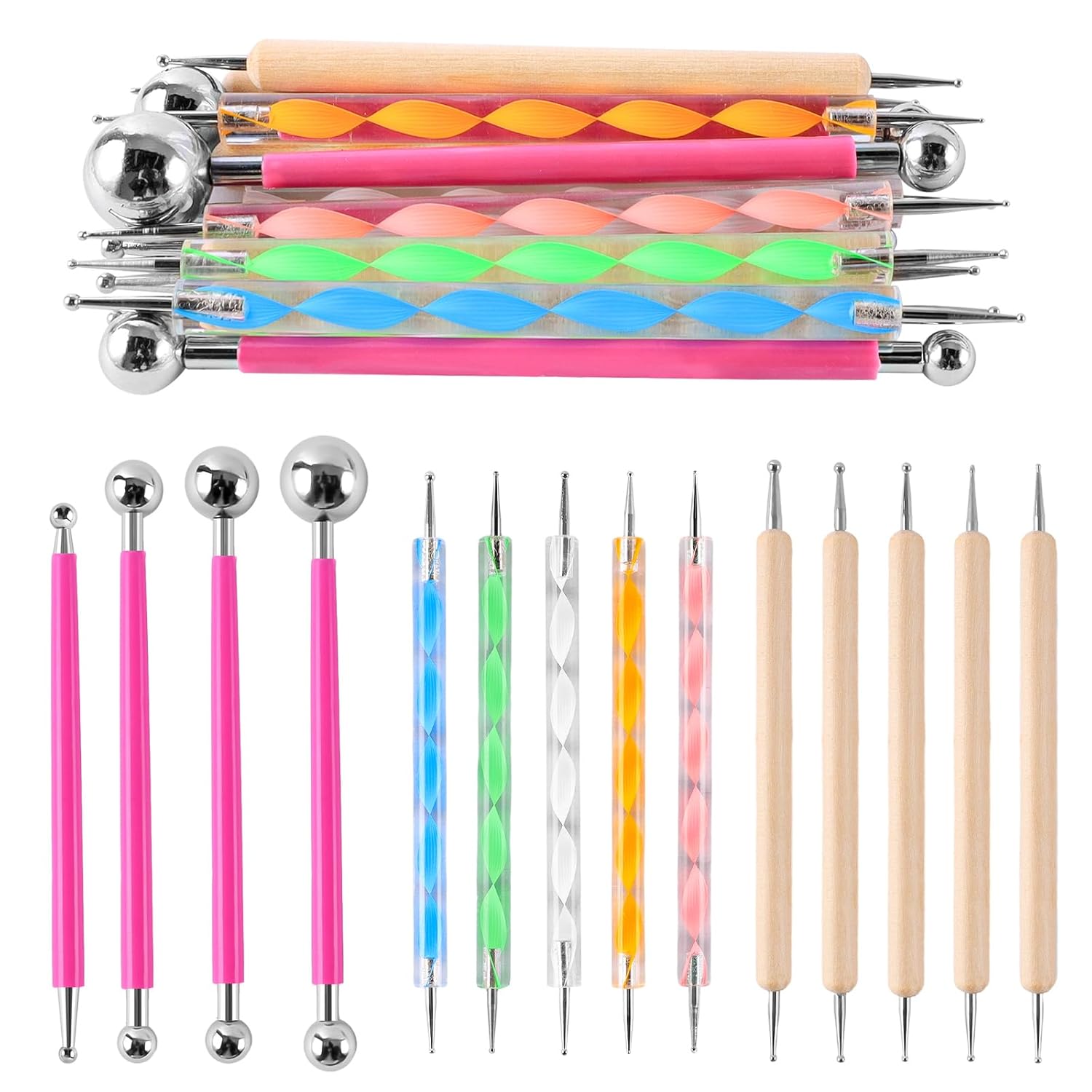 EclipseGuard 14 teiliges Dotting Tools Set, Nagelpunkt-Stift, Kugelschreiber Dot Painting Steine ...