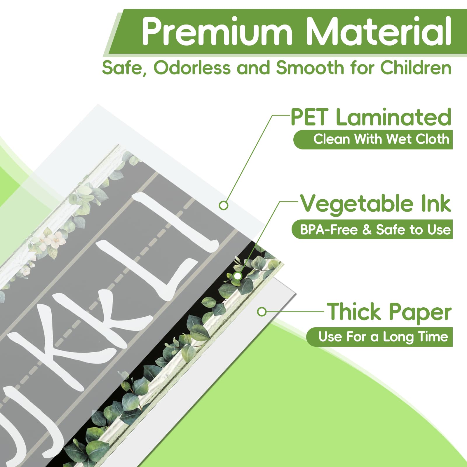 Snapklik.com : 12Pcs Alphabet Bulletin Board Strips Set, Alphabet Line ...