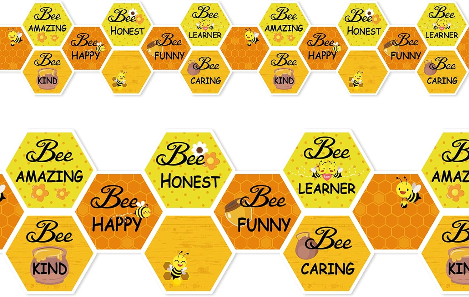 Amazon.com: JarThenaAMCS 32.8Ft Bee Bulletin Board Border Yellow Orange ...