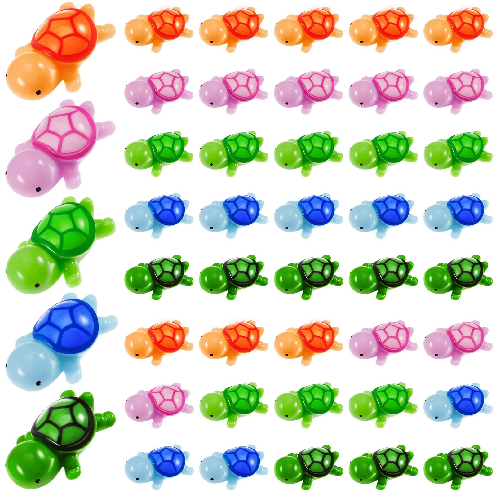 Amazon.com: 60 Pcs Turtle Figure Sea Turtle Miniature Figurines Mini ...