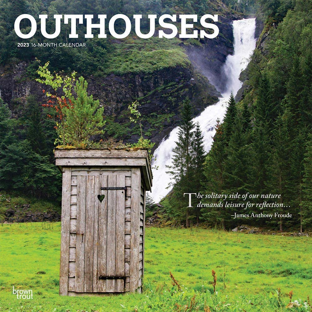 Outhouses | 2023 12 x 24 Inch Monthly Square Wall Calendar | BrownTrout ...