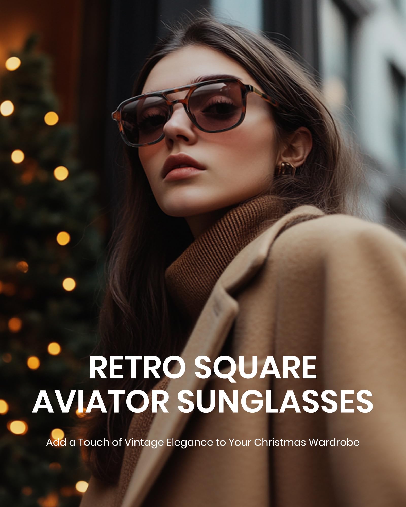 Snapklik.com : Retro Square Aviator Sunglasses For Women Vintage 70s ...