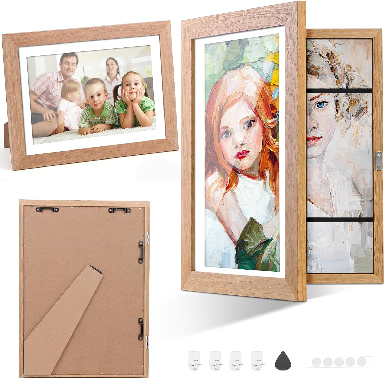 A4 Kids Artwork Display Frames - 2 Pcs Picture Frames for Childrens ...