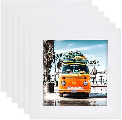 Amazon.com - 10x10 Black Picture Frames Square Classic Natural Wood 2 ...