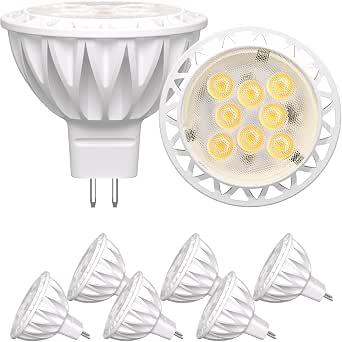 GOHDLAMP MR16 4000K Natural White LED Bulbs 6-Pack 5W GU5.3 85+ CRI for ...