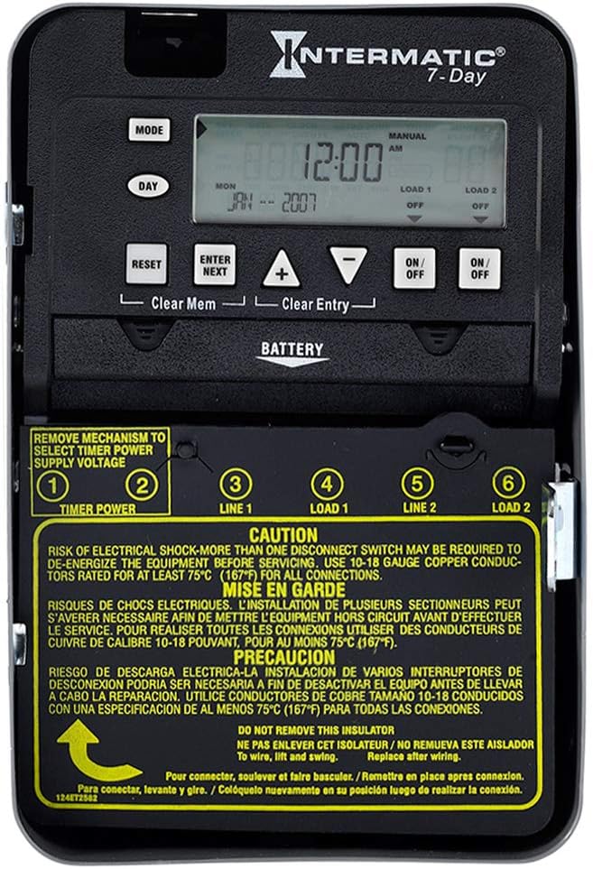 Intermatic T103 Mechanical Time Switch, Gray - Wall Timer Switches ...