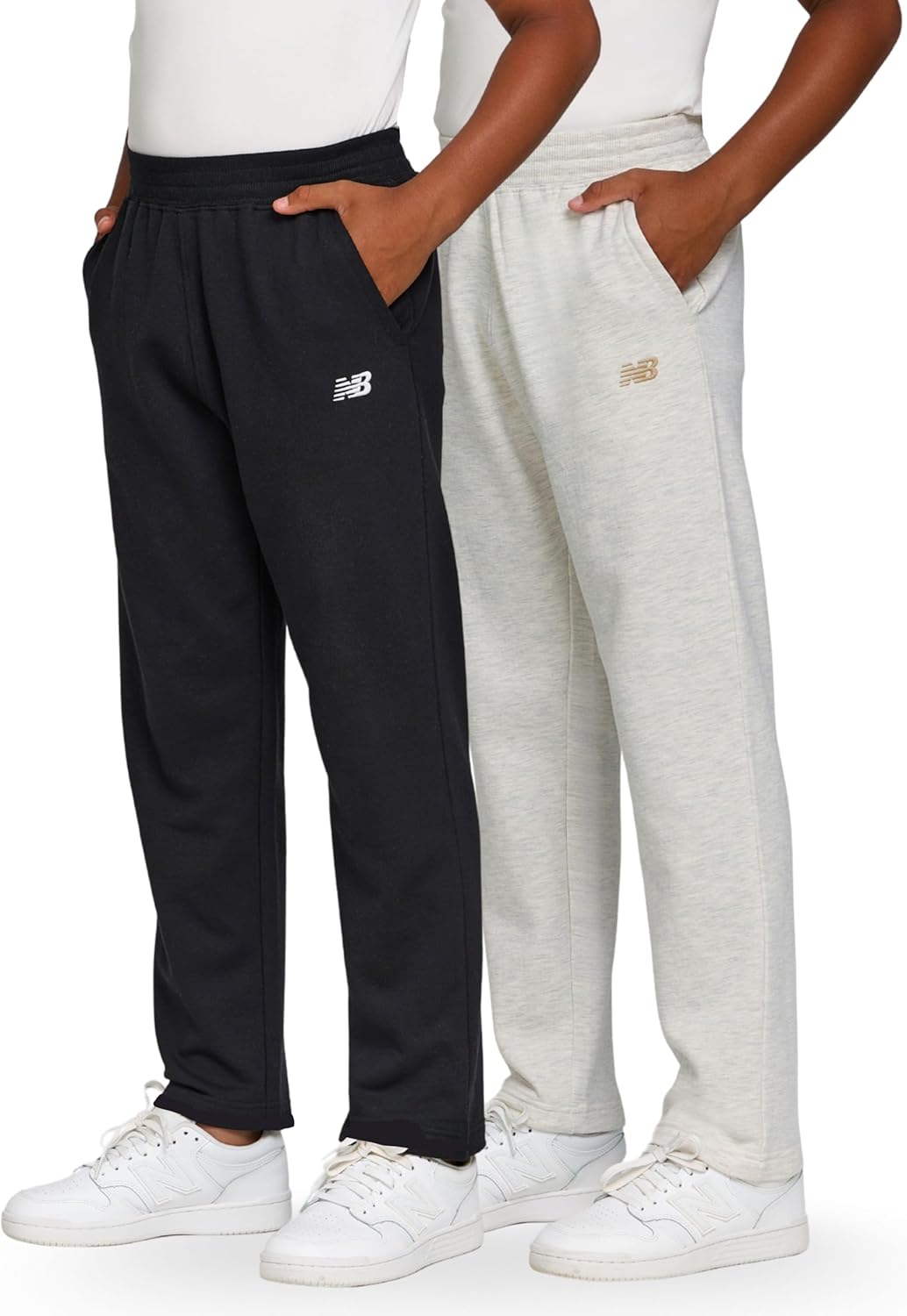 Amazon.com: New Balance Boys Open Bottom Active Sweatpants – 2 Pack ...