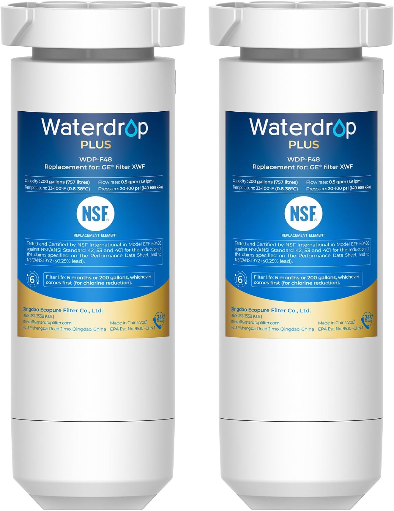 Amazon.com: GE XWFE Refrigerator Water Filter, Genuine Replacement ...