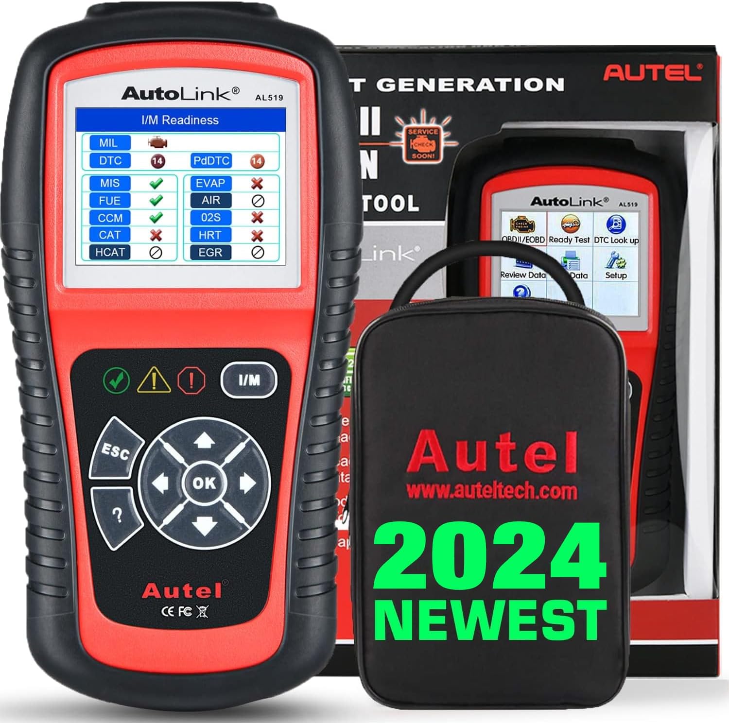Amazon.com: Autel Autolink AL319 Car OBD2 Scanner Code Reader Engine ...