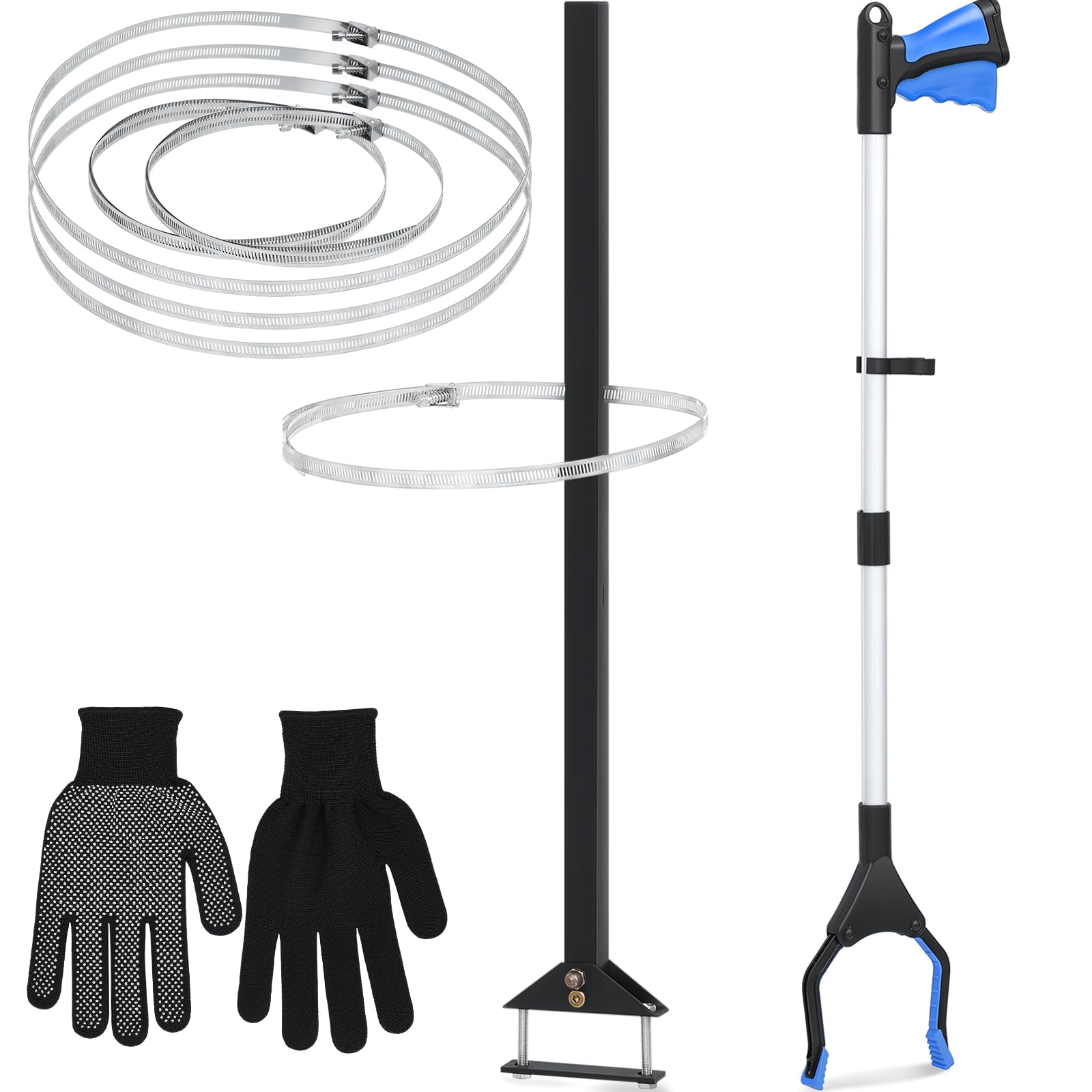 Blulu Steel Bucket Bracket For Lawn Tractors With Trash Picker ...