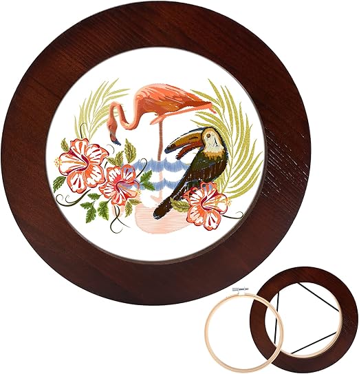 Amazon.com: XEmbro 6 Inch Embroidery Hoop Frame, Wood Embroidery Frame ...