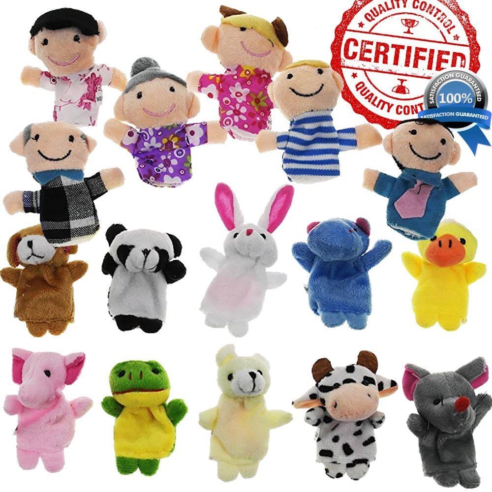 Amazon.com : Nickelodeon Baby Shark Finger Puppets, 5 Pack 1st Gen ...