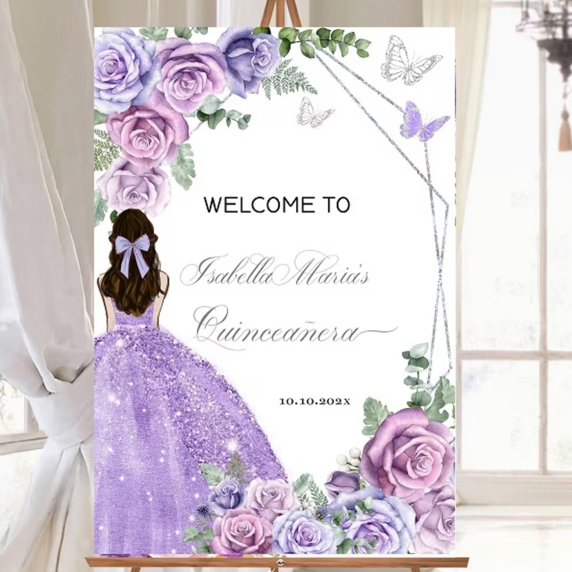 Amazon.com : Personalized Quinceañera Welcome Sign, Welcome To ...
