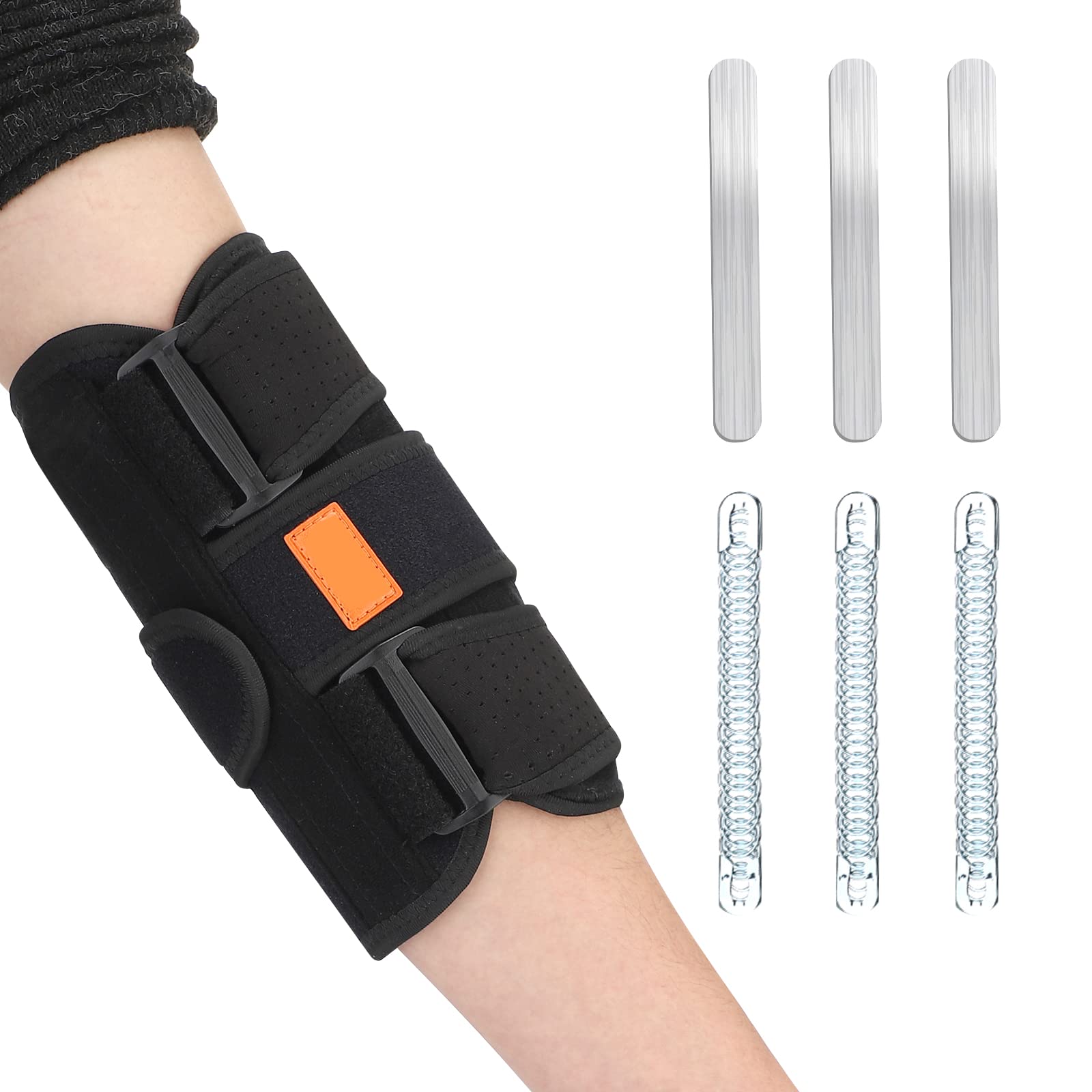 Buy Elbow Brace Tennis Elbow Brace Splint Adjustable Stabilizer with 6 ...