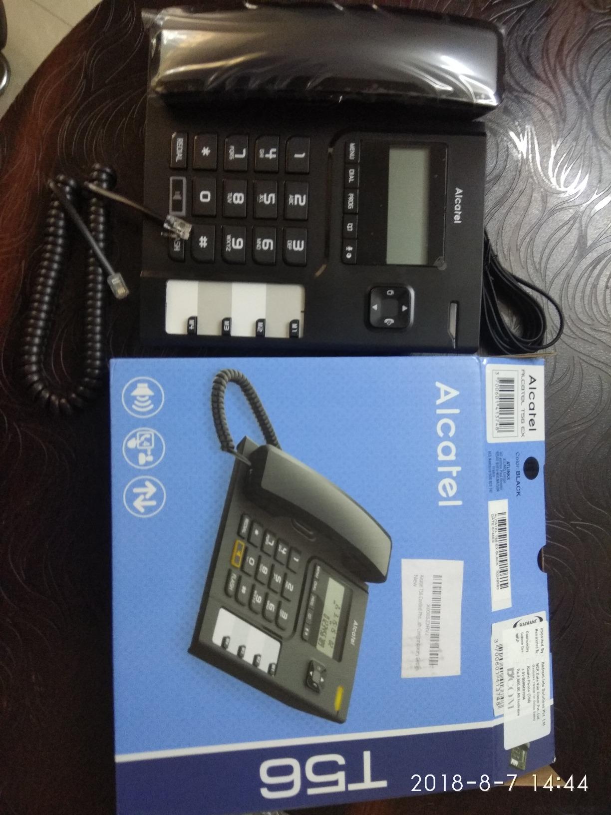 Alcatel T56 corded phone with contemporary design : Amazon.in: Electronics