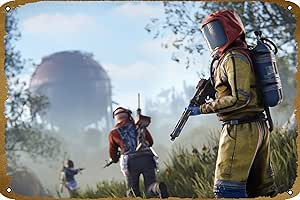 Amazon.com: Rust Gameplay Poster Video Game Metal Tin Sign Gaming Cool ...