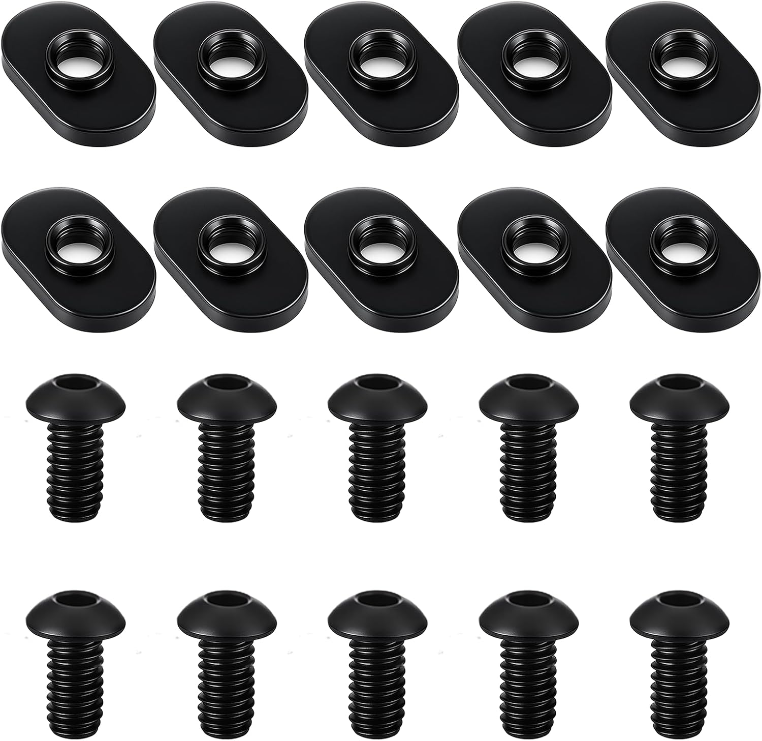 Amazon.com: T Track Nuts, 1/4"-20 Centered Hole Sliding T-Nuts for T ...