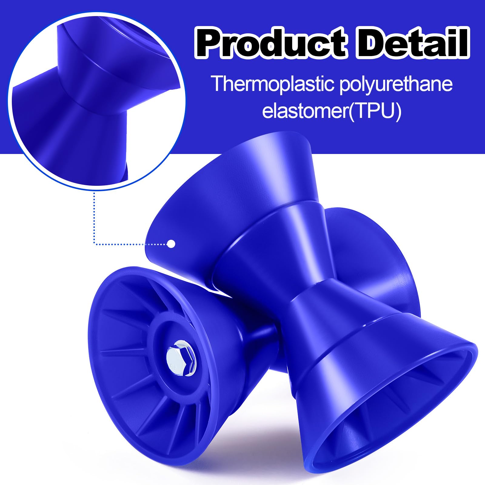 4 Inch Bow Rollers Datanly 4-Inch Boat Trailer Rollers - Black ...