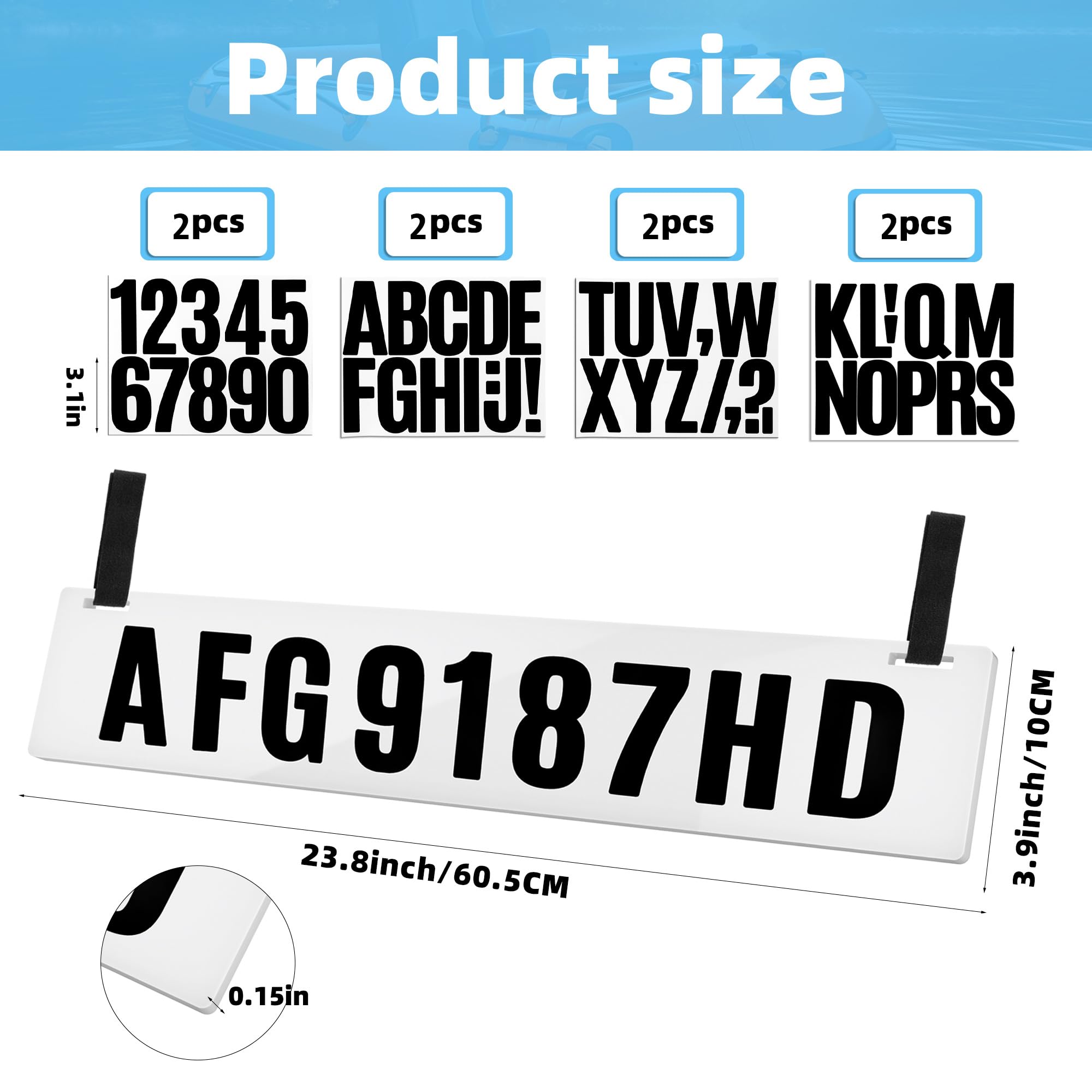 Snapklik.com : Warmfarm 1 Piece Registration Sticker Plate,Boat ...
