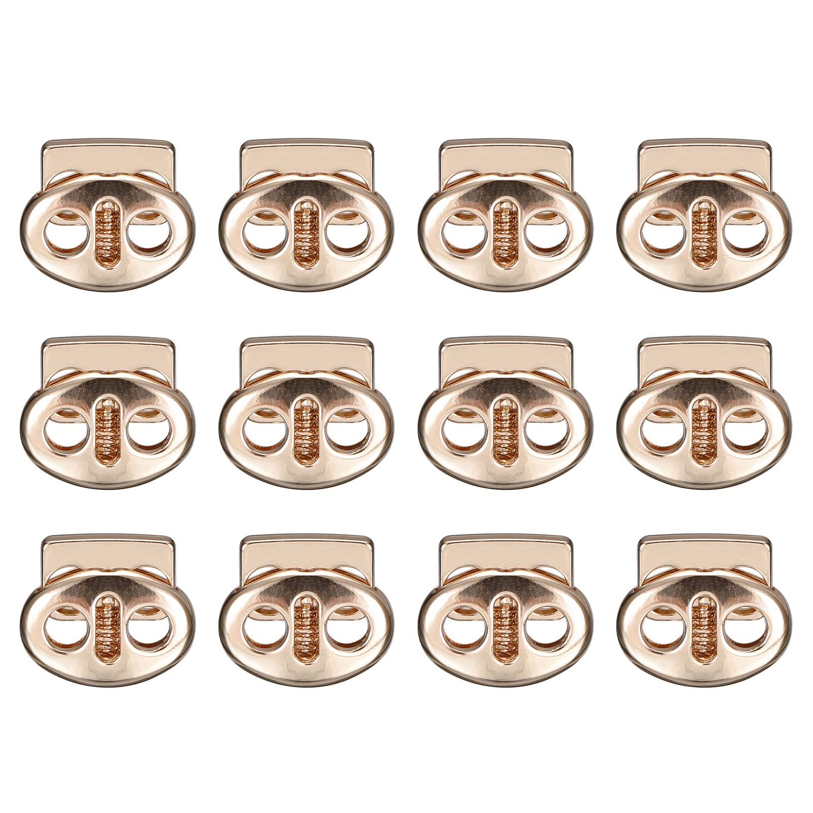 Amazon.com: uxcell Spring Cord Lock End Toggle, 12Pcs Double Hole ...