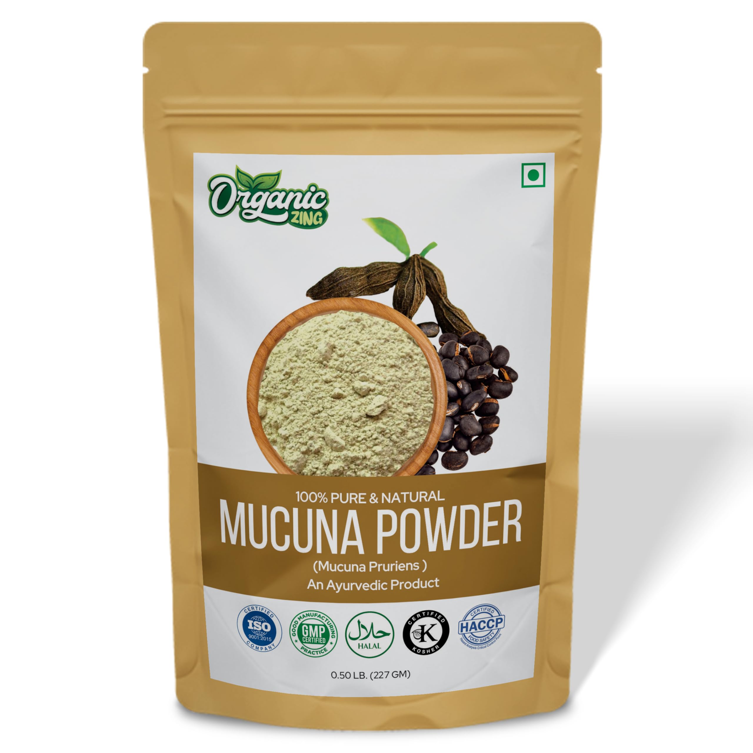 Organic Zing Mucuna Powder 227g (Mucuna Pruriens) | Natural Herbal ...