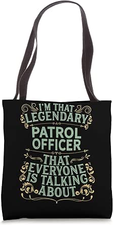 Amazon.com: Police Officer Enforcer - Legendary Patrol Officer Tote Bag ...