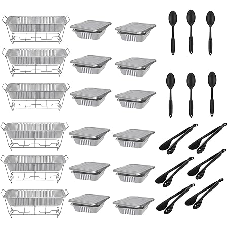 Amazon.com: Chafing Dish Buffet Set Disposable | Buffet Servers and ...