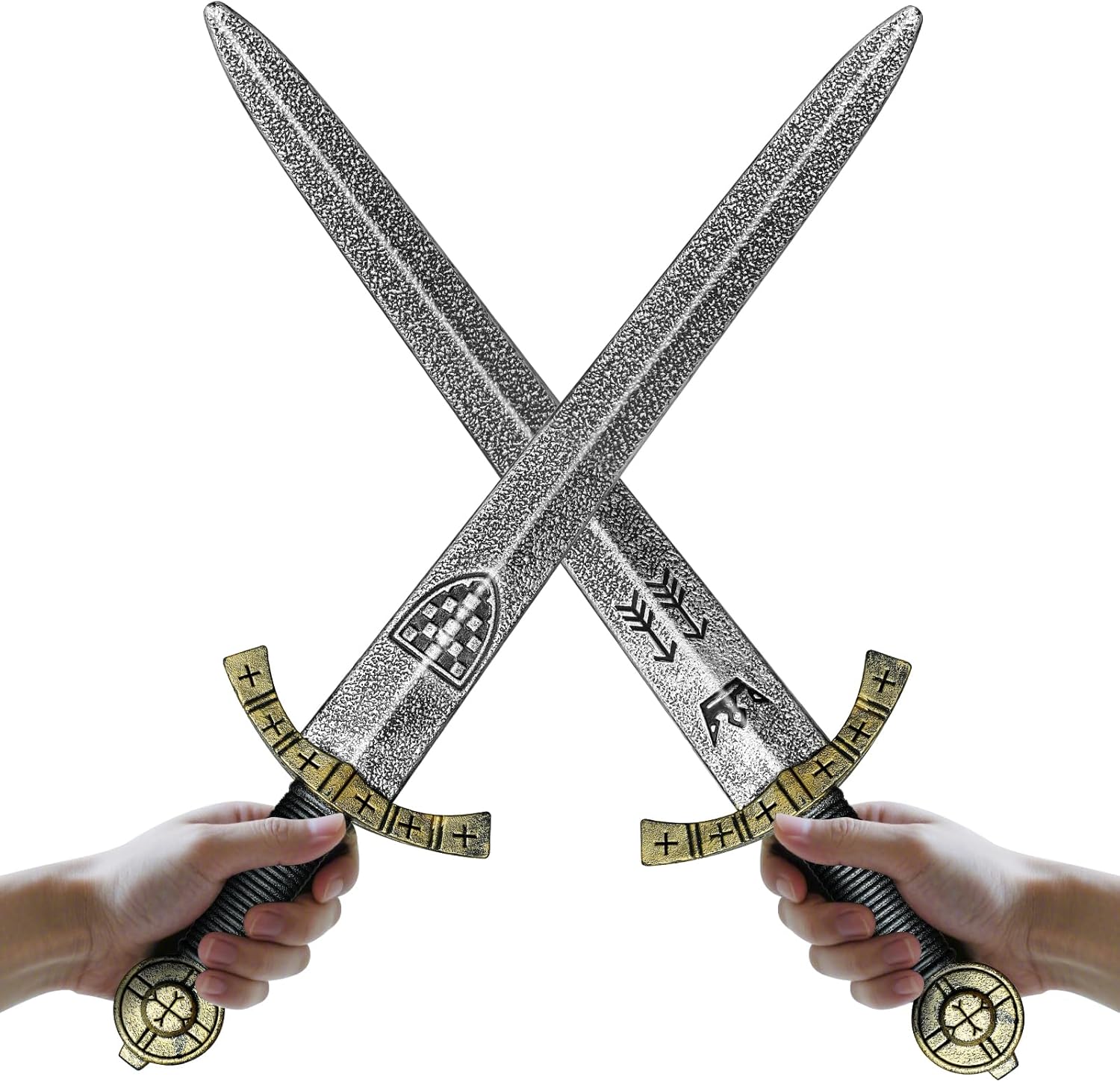 Amazon.com: 2pcs Knight Toy Sword,Plastic Roman Sword for Medieval ...