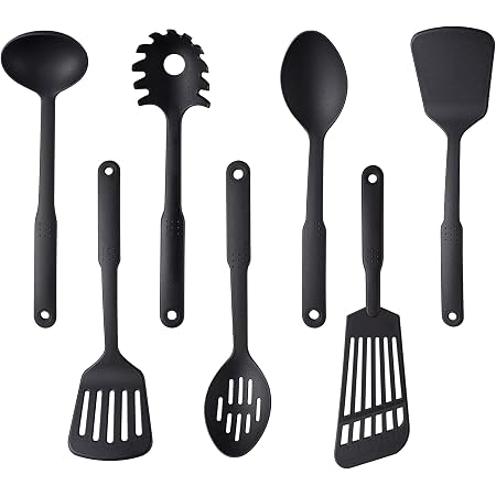 Amazon.com: Glad Cooking Kitchen Utensils Set – 7 Pieces, Nylon Tools ...