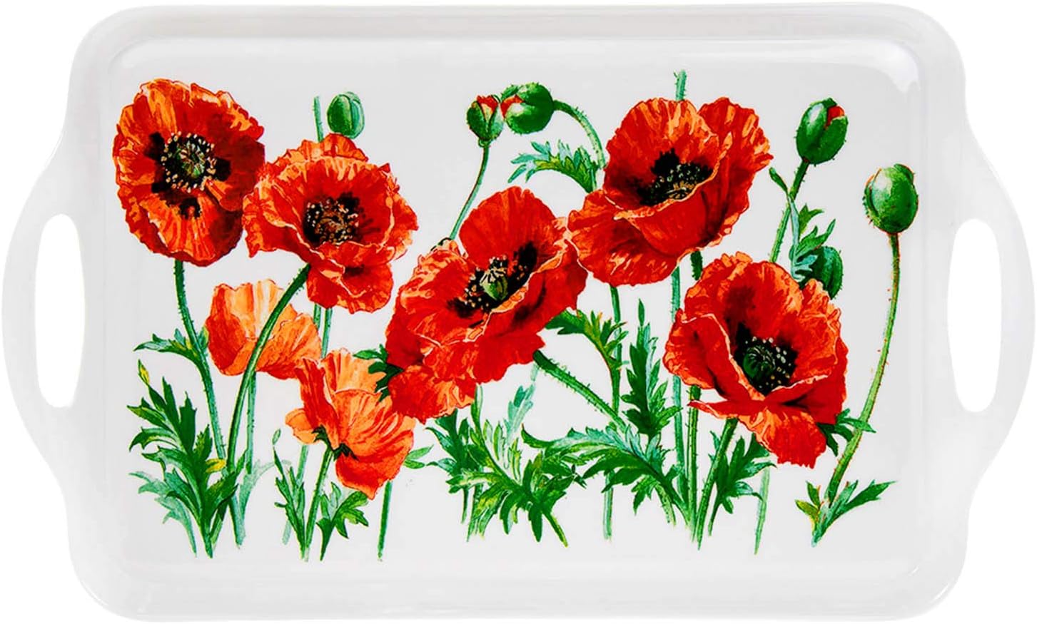 The Leonardo Collection Poppy Field Floral Large 48 cm Tray with ...