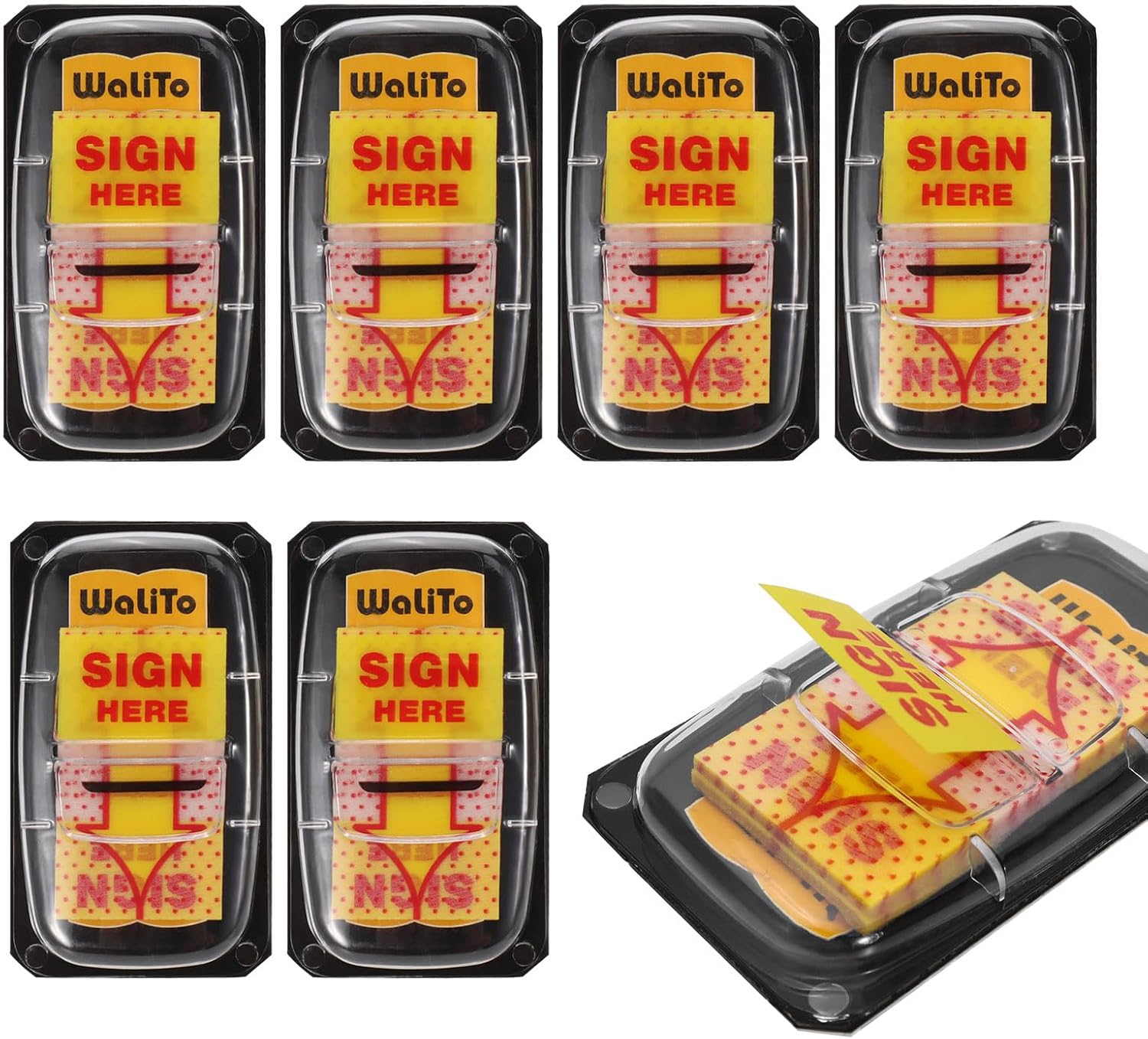 Amazon.com : 300Pcs Sign Here Tabs Stickers Sign Here Post It Flags ...