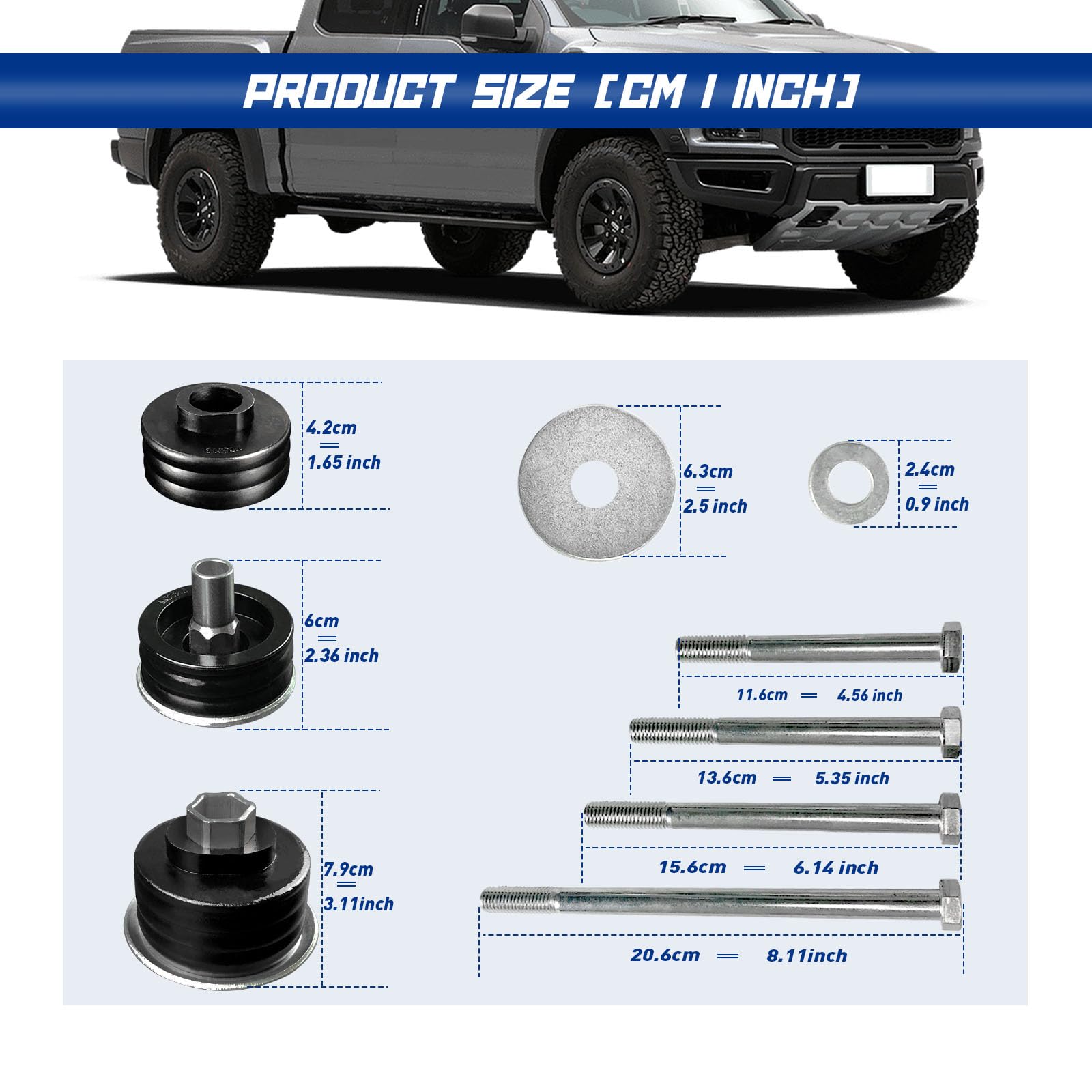 KF04060BK Body Cab Bushing Kits for 99-07 Ford F250 F350 Super Duty ...