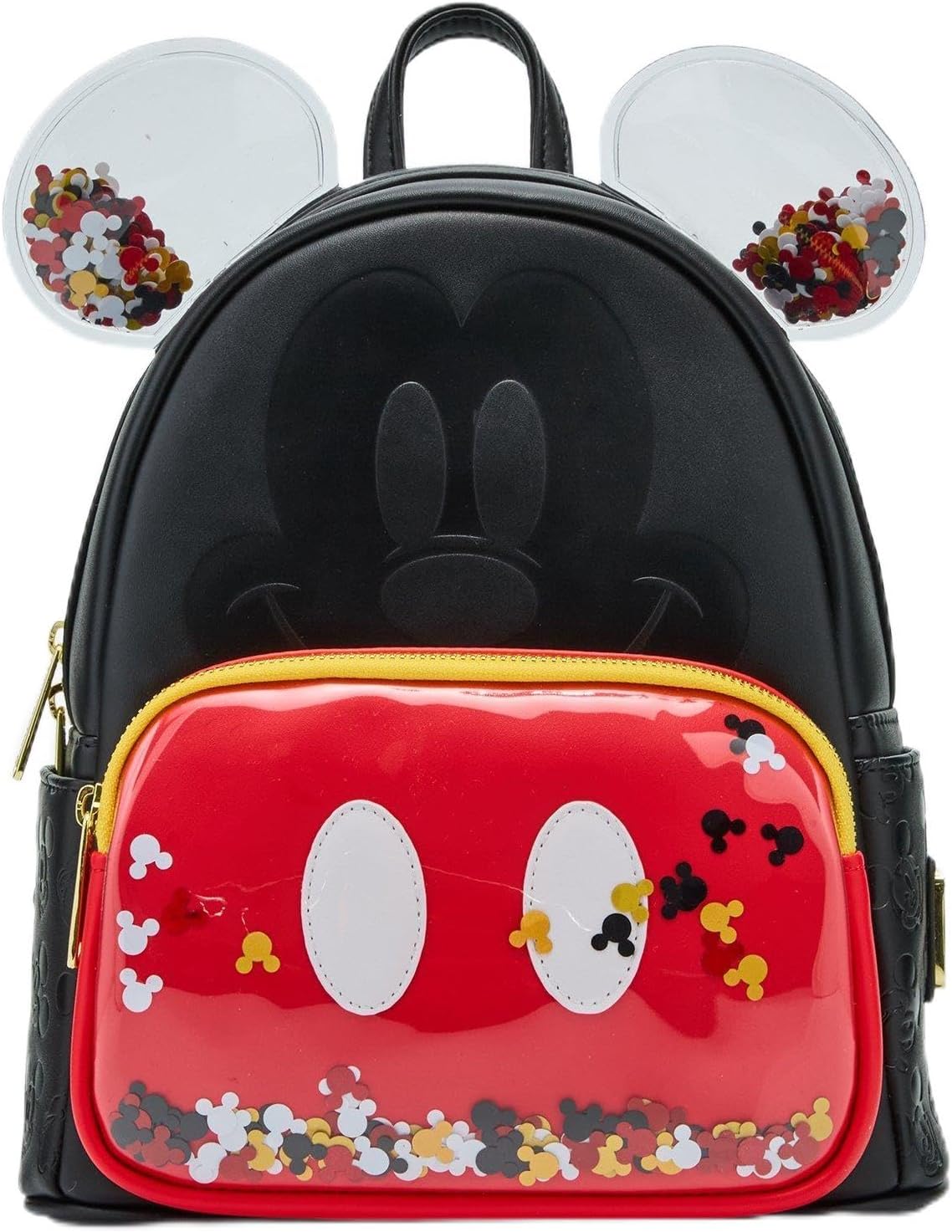 Amazon.com | Loungefly Disney Mickey Mouse Confetti Ears Mini Backpack ...