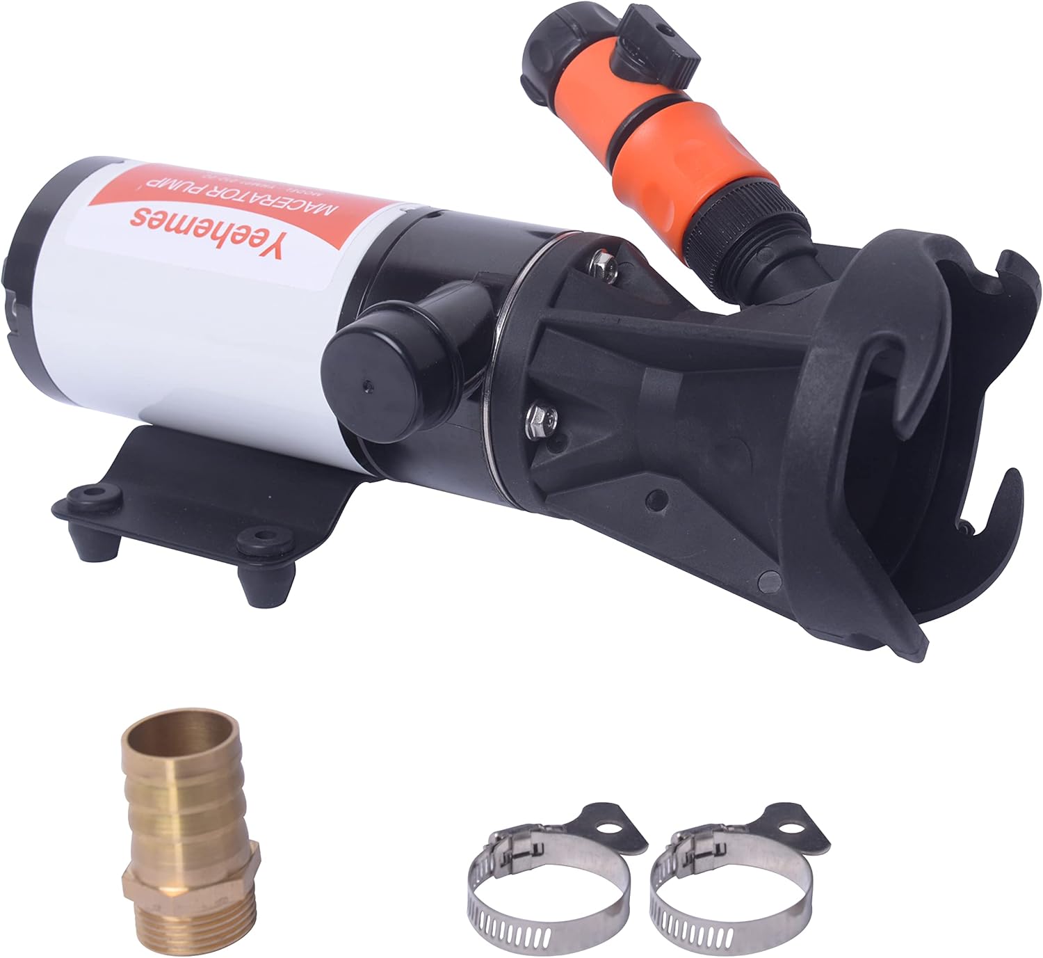 YEEHEMES 12-15 GPM 12V DC Self-priming Portable Powerful RV Macerator ...