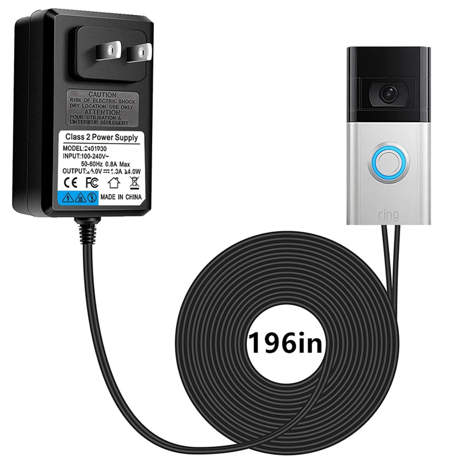 18V Video doorbell Power Adapter for Video Doorbell, Ring Video ...