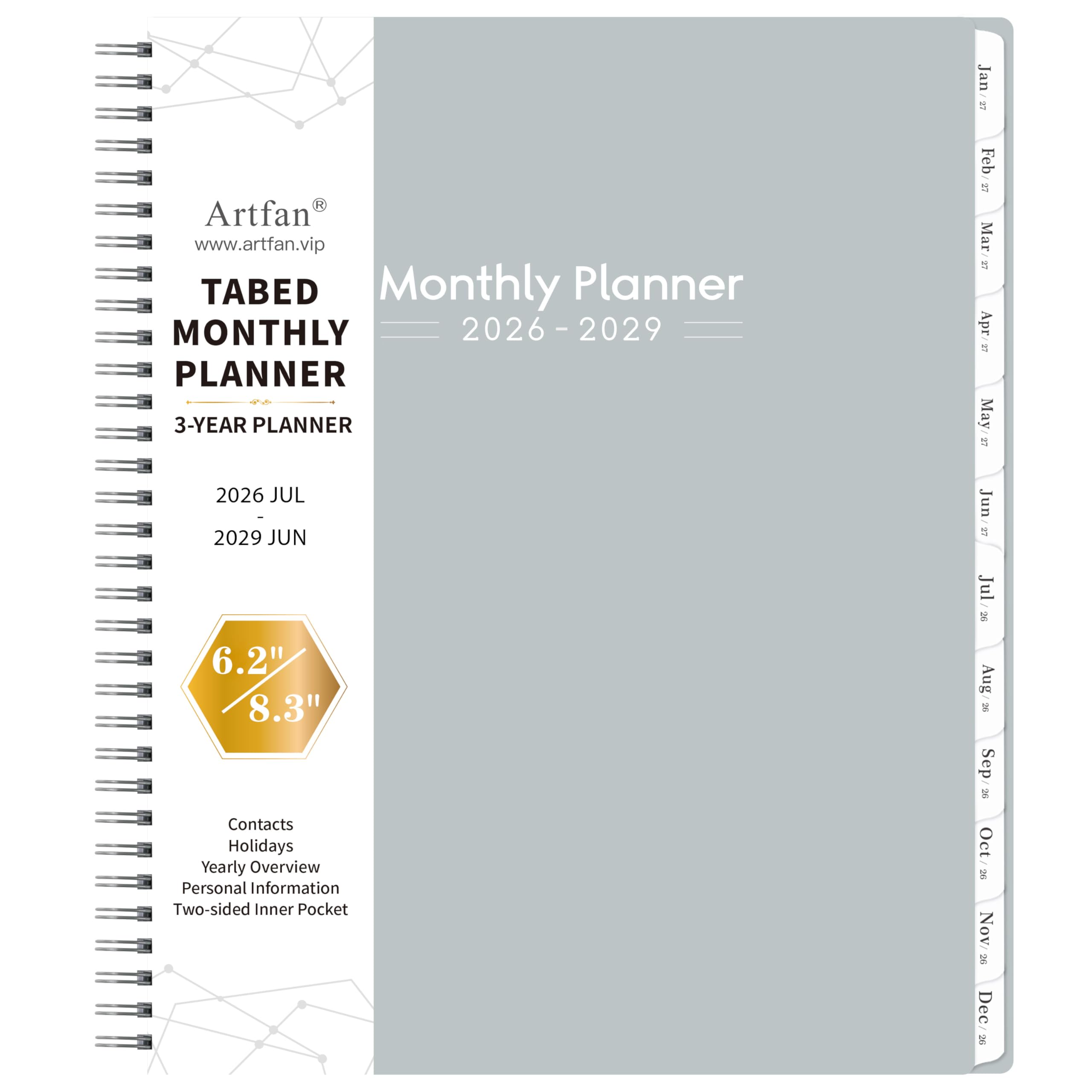 2026-2029 Monthly Planner/Calendar - 3 Year Planner 2026-2029, July ...