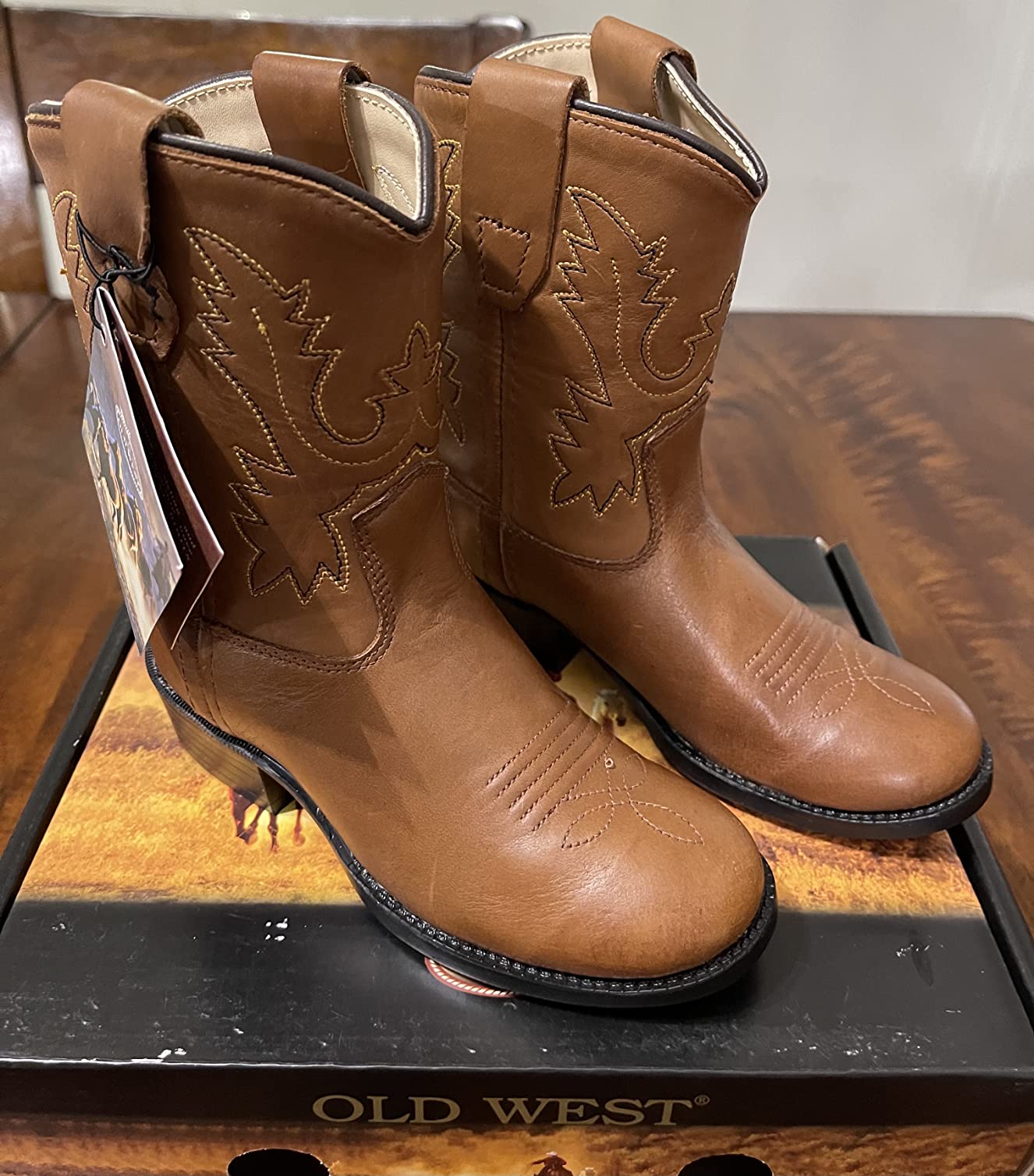 Amazon.com: Old West Girls' J Toe Western Boot : Clothing, Shoes & Jewelry